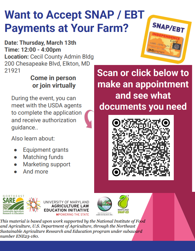 Want to Accept SNAP/EBT Payments at Your Farm? - USRC